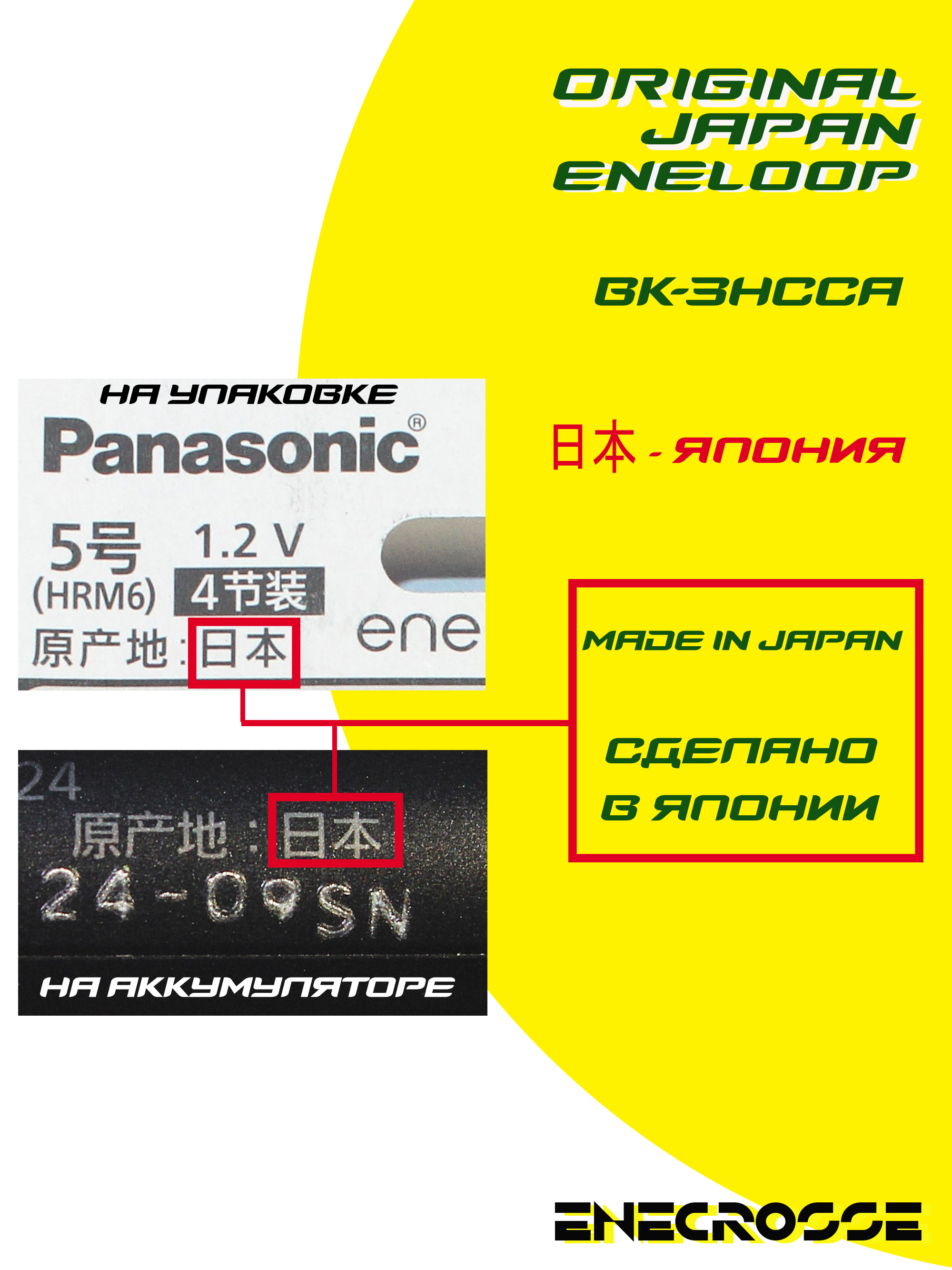 enecrosse.ru - Аккумуляторы Panasonic Eneloop PRO AA BK-3HCCA/4BW